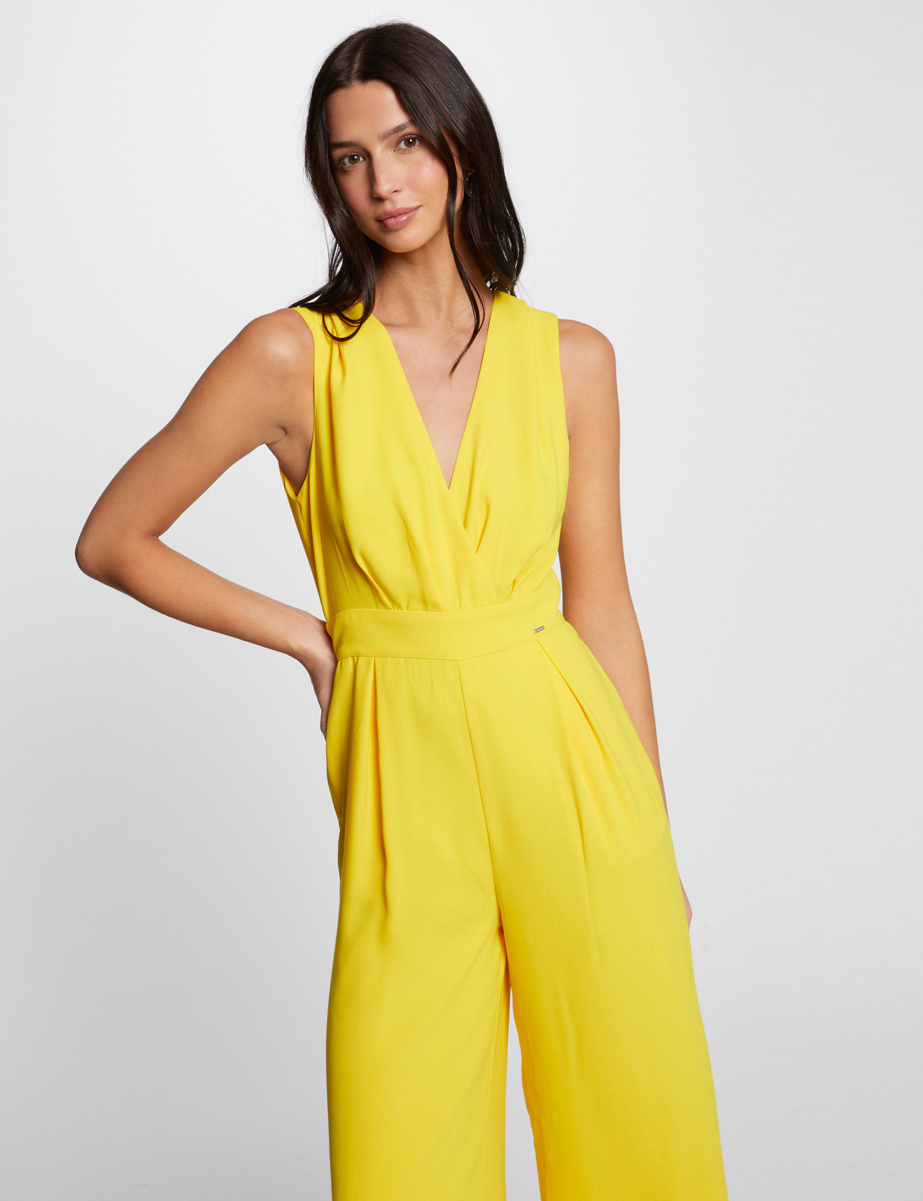 Mono largo pernera ancha amarillo mujer | Morgan